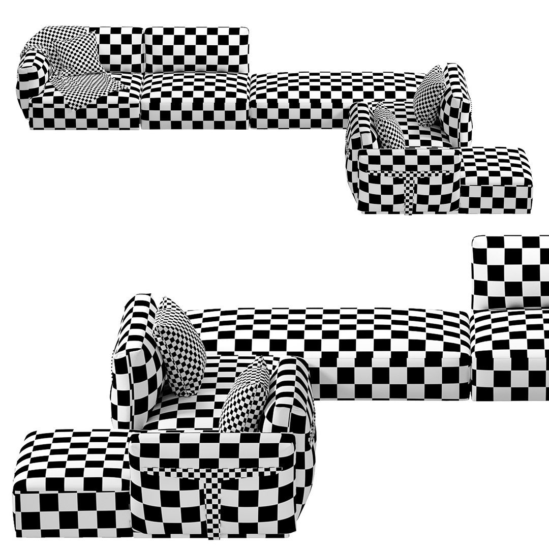 Herman Sofa By Manzoni Tapinassi 3D Model - TurboSquid 1957555