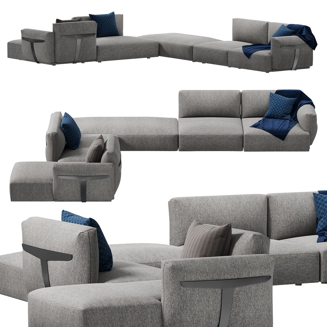 Herman Sofa By Manzoni Tapinassi 3D Model - TurboSquid 1957555