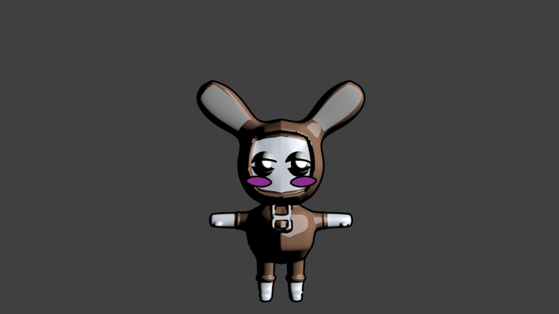 blender cute animal character