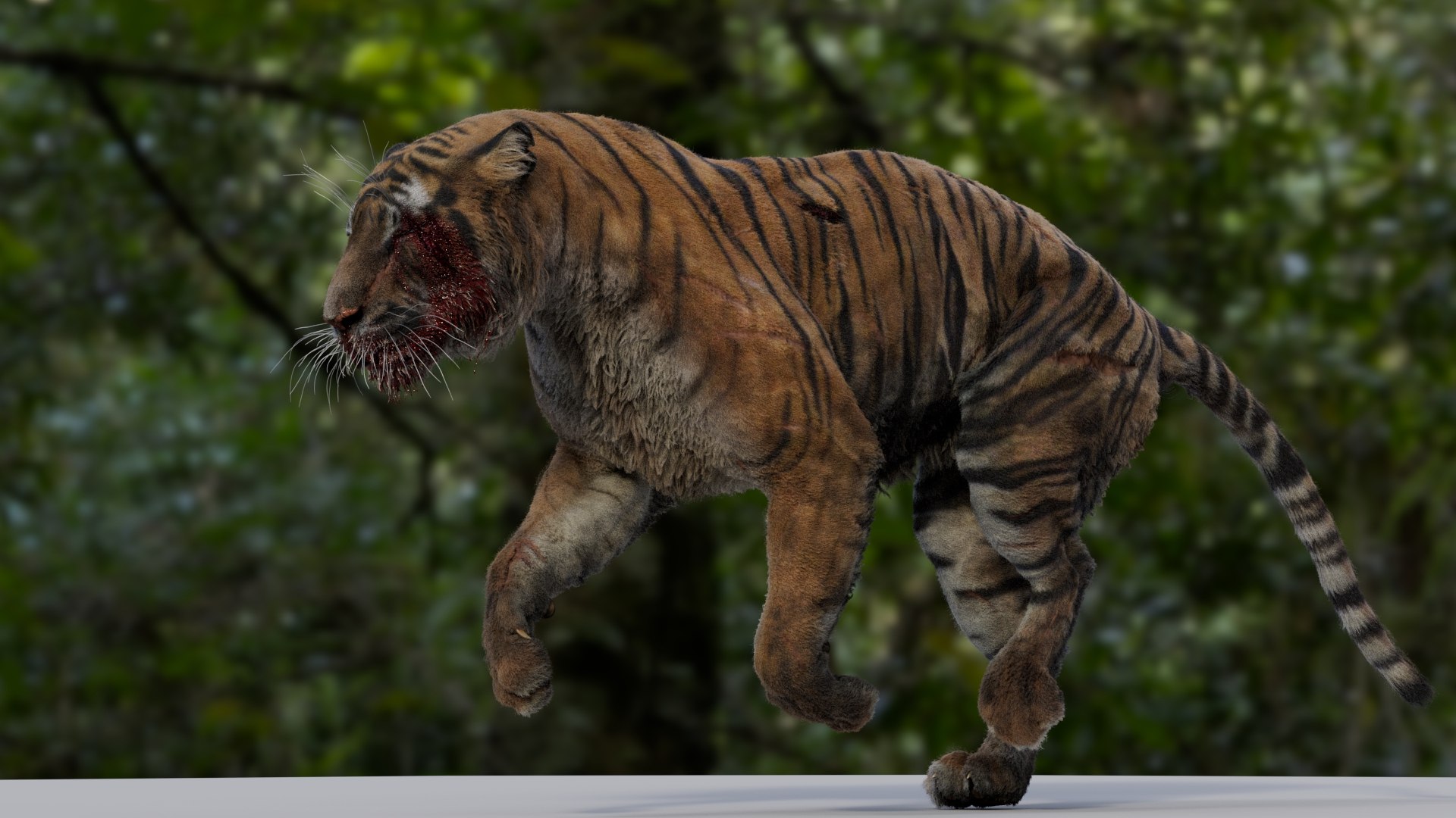3D Tiger ANIMATION - TurboSquid 2178188