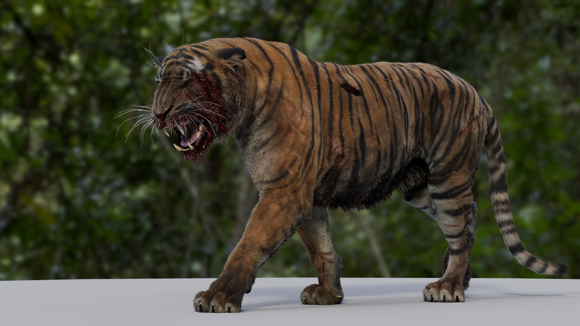 3D Tiger ANIMATION - TurboSquid 2178188