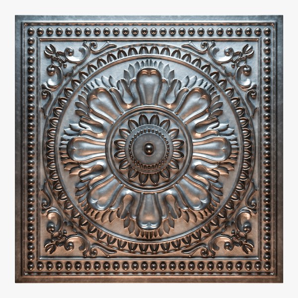 3D old tin tiles model - TurboSquid 1283076