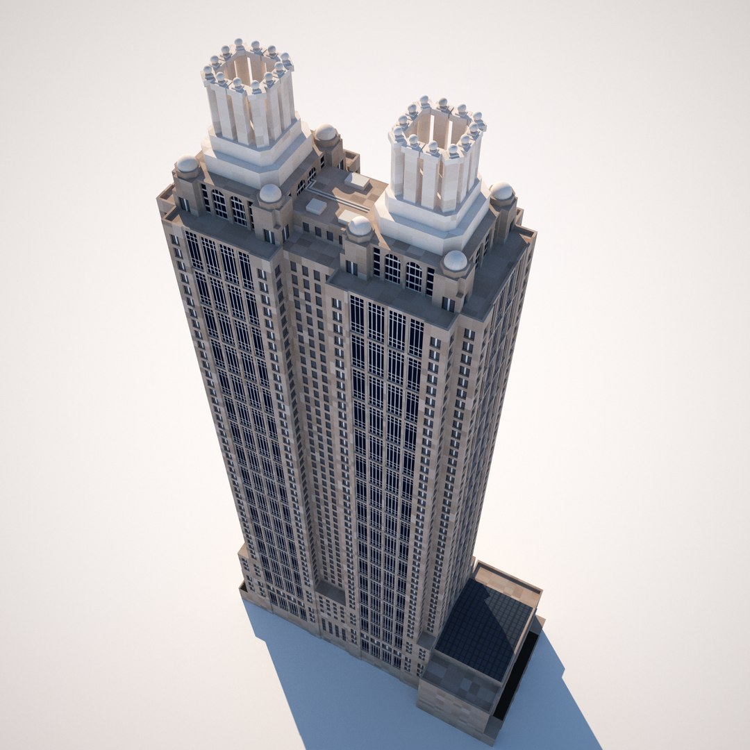 3D 191 Peachtree Tower- Downtown Atlanta Model - TurboSquid 1894594