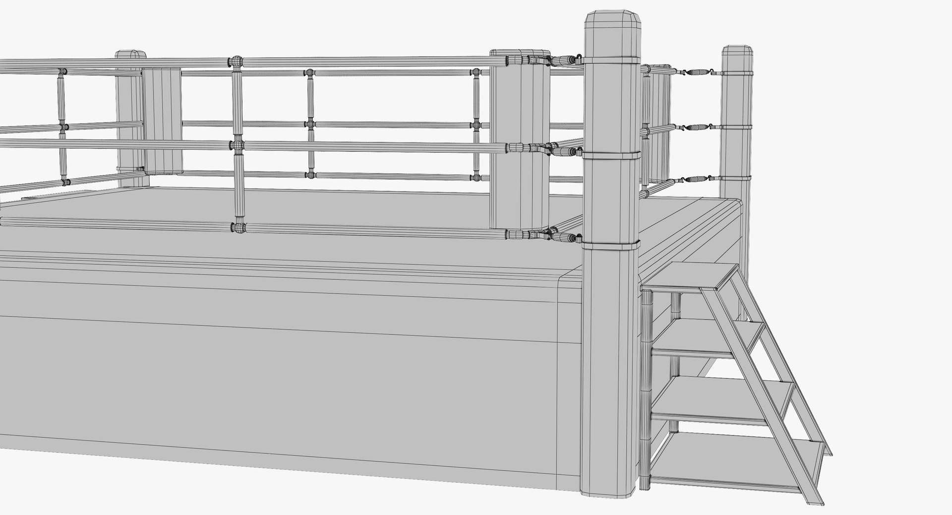 3D Boxing Ring Model - TurboSquid 1771605