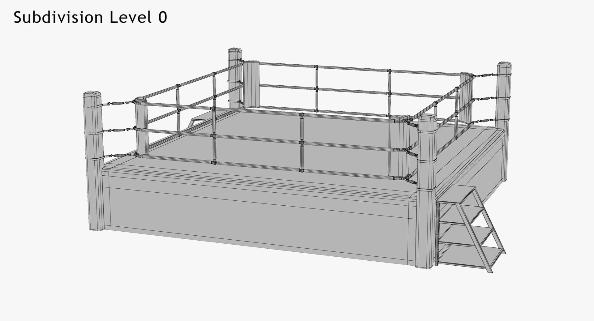 3D Boxing Ring Model - TurboSquid 1771605