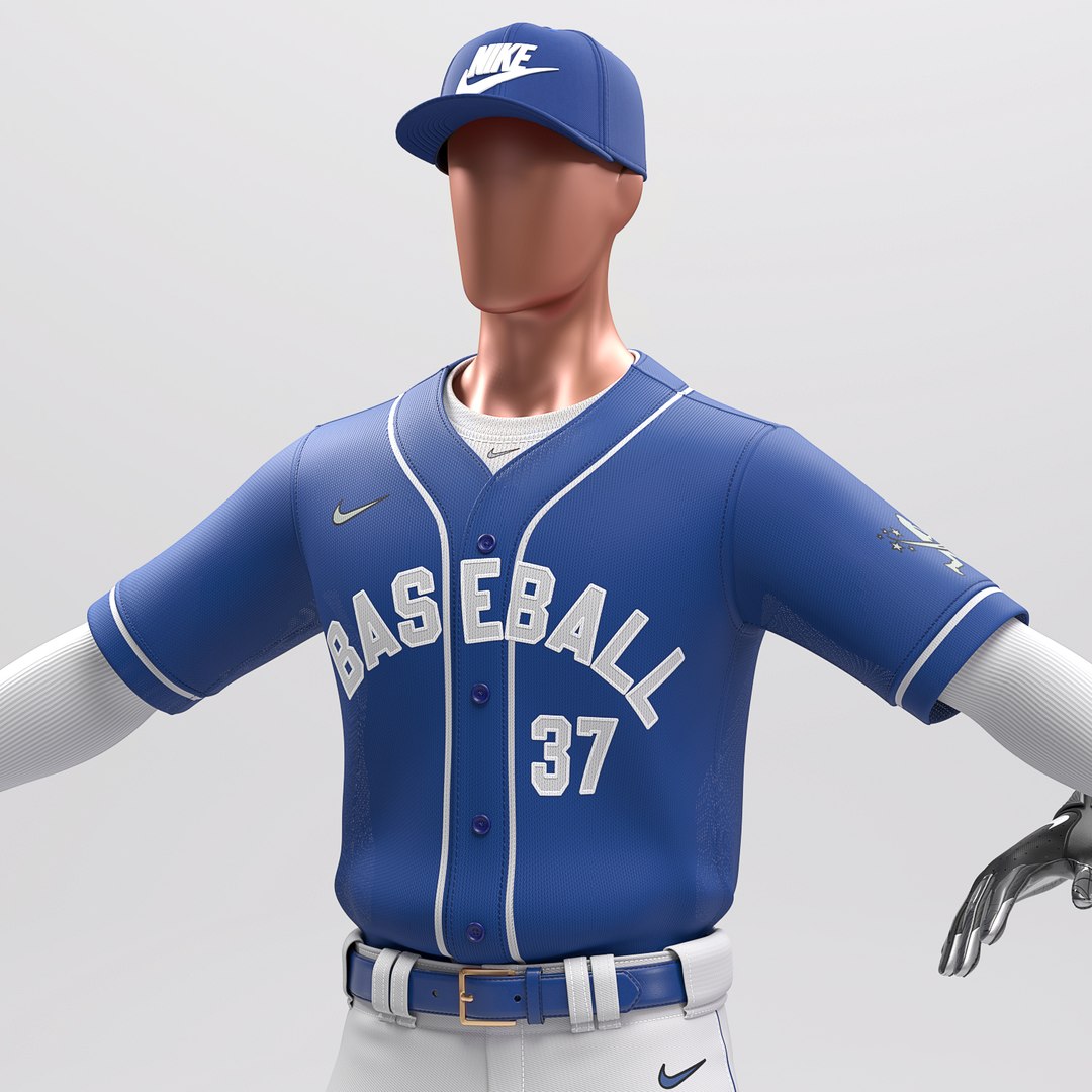 3D Model Baseball Uniform - TurboSquid 2147370