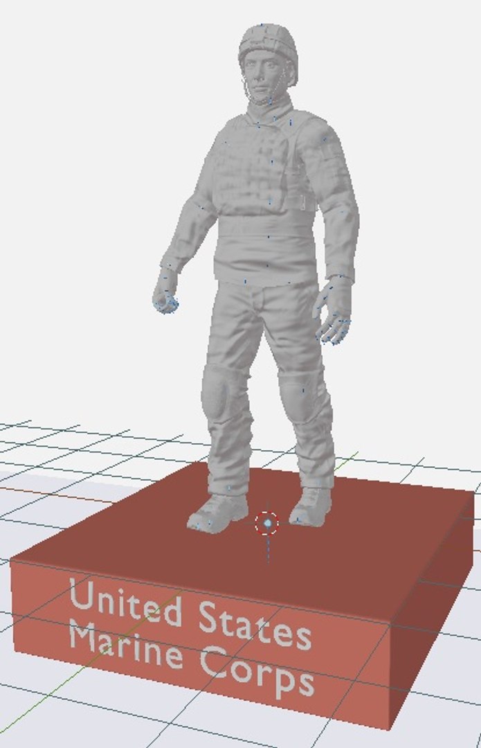Trophy United States Marine 3D Model - TurboSquid 1190951