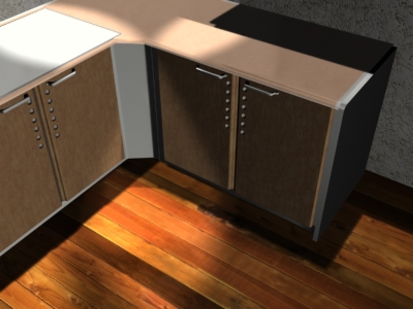 modern kitchenette cabinets kitchen 3d model
