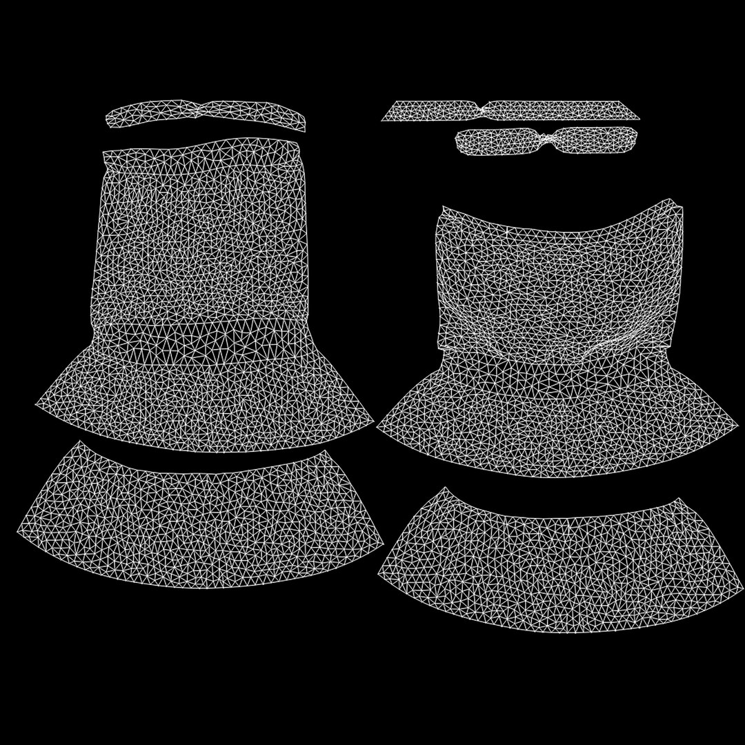 3D Strapless Candy Dress - TurboSquid 1834004