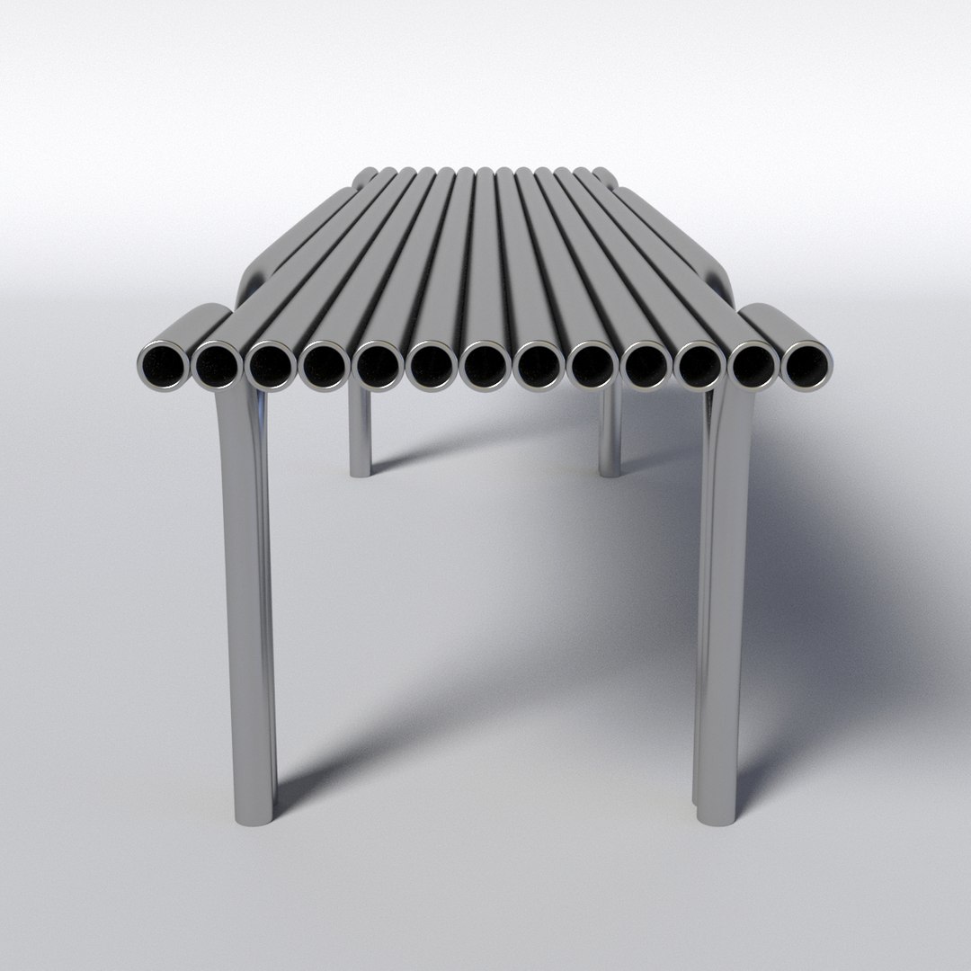 3D Bench Tube Model - TurboSquid 1669287