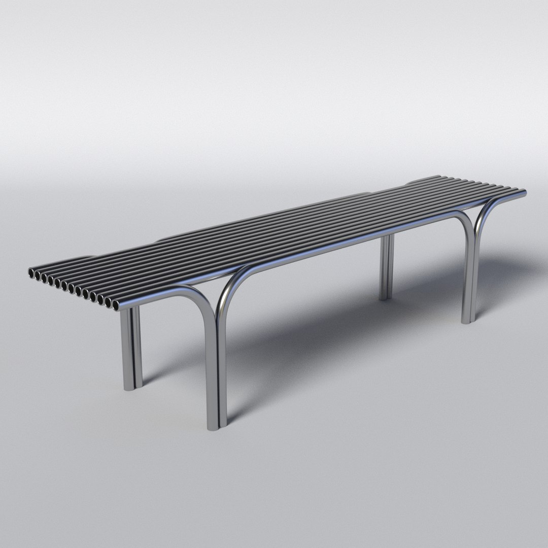 3D Bench Tube Model - TurboSquid 1669287