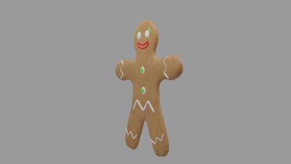 3D Gingerbread Man - TurboSquid 1825129