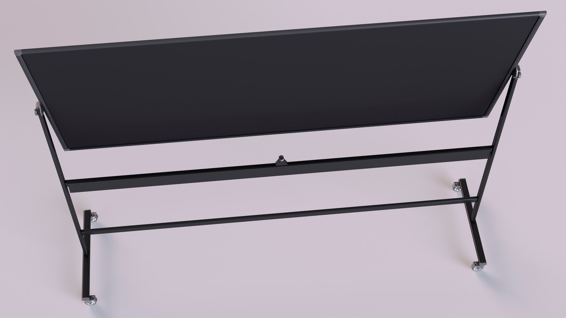 3D Mobile Dry Erase Board Black Model - TurboSquid 2161285