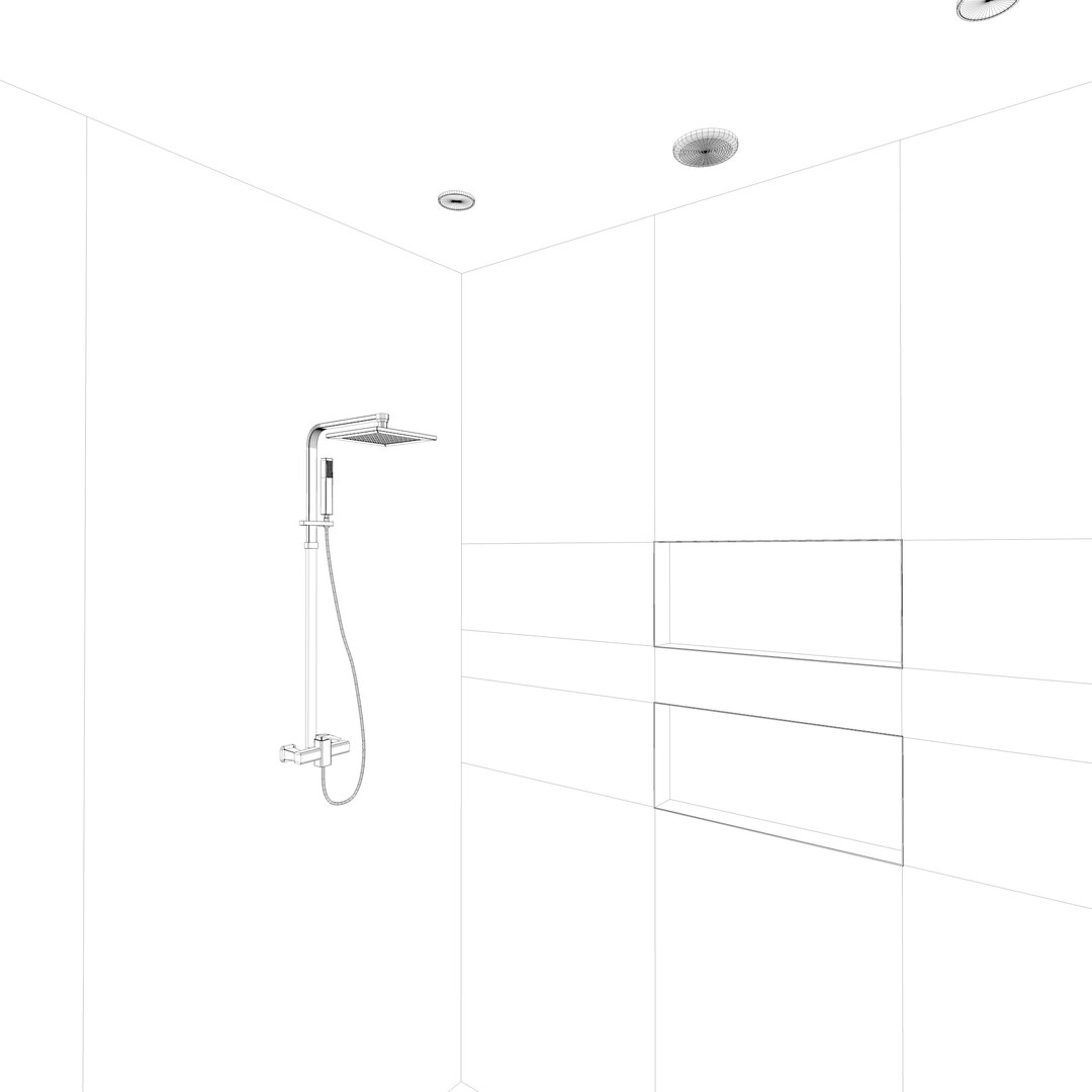 3D Modern Small Bathroom Model - TurboSquid 2132866