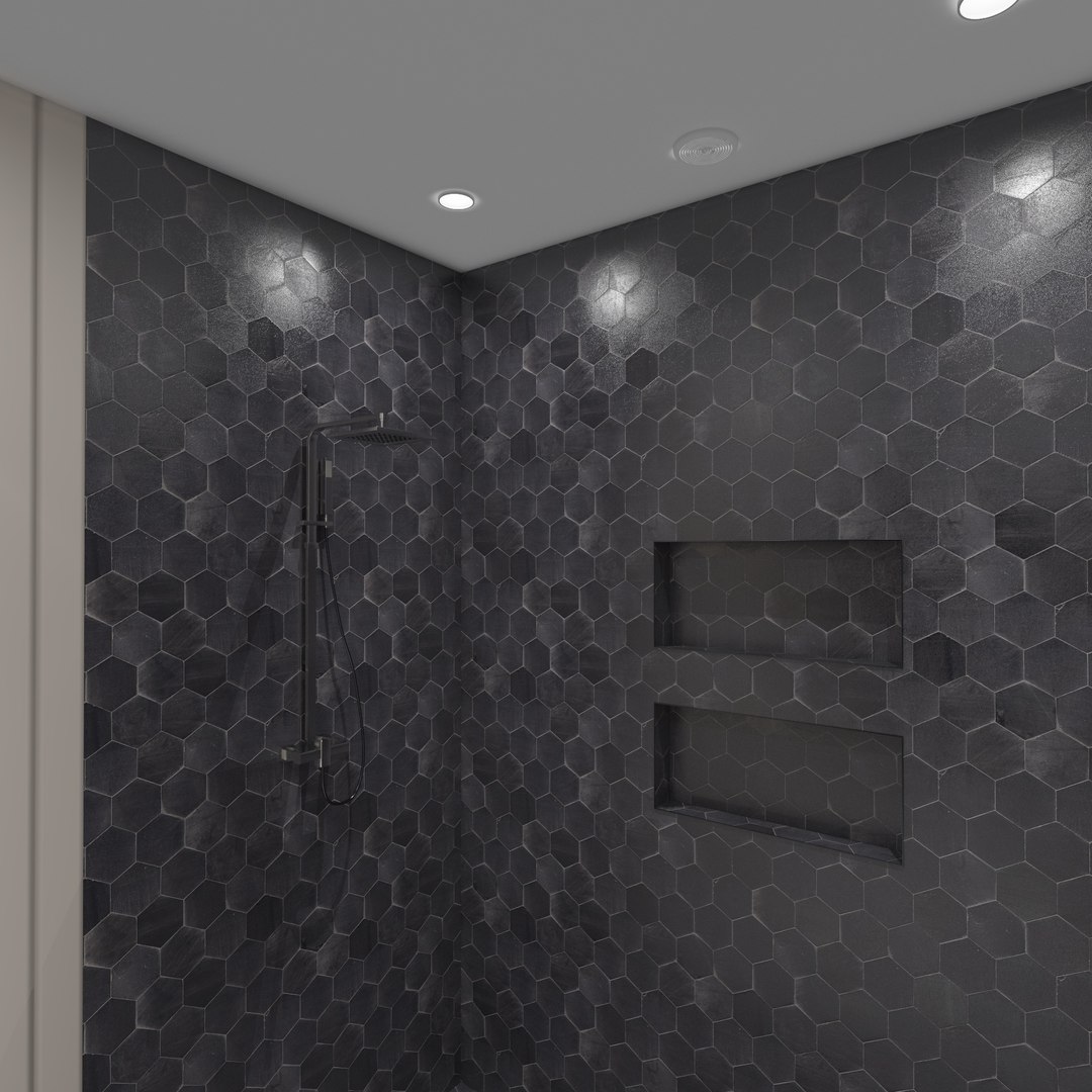 3D Modern Small Bathroom Model - TurboSquid 2132866