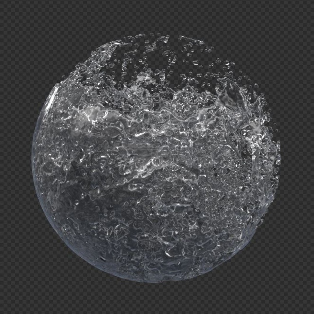 Water Ball Splash Animation 3D - TurboSquid 1952313