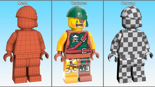 Modello 3D Collezione di minifigure LEGO truccate per Maya - TurboSquid ...