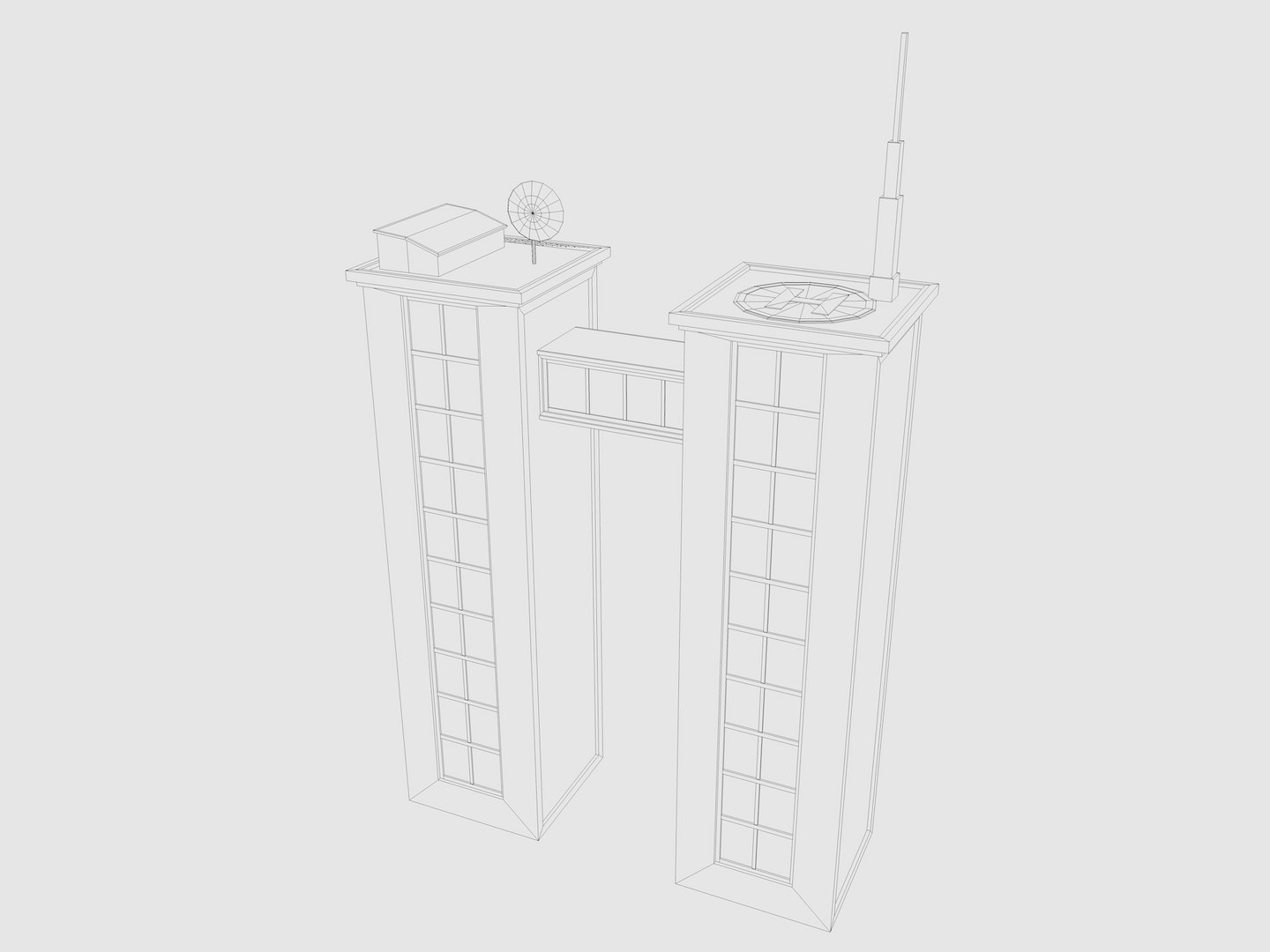 3D Cartoon Skyscraper Pack Low-poly 3D Model Model - TurboSquid 2259116