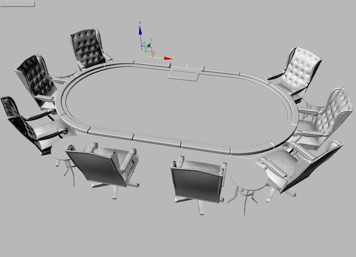 3d model holdem poker table 2