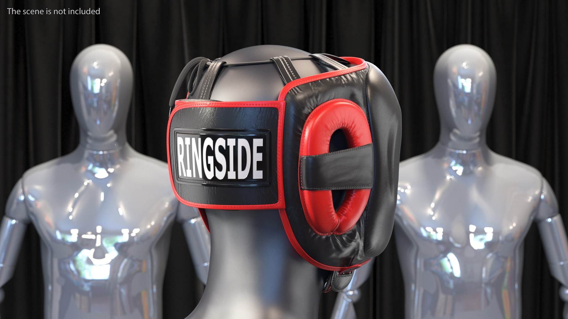 Face Protector Boxing Helmet Closed Type For Sparring Black 3D Model ...