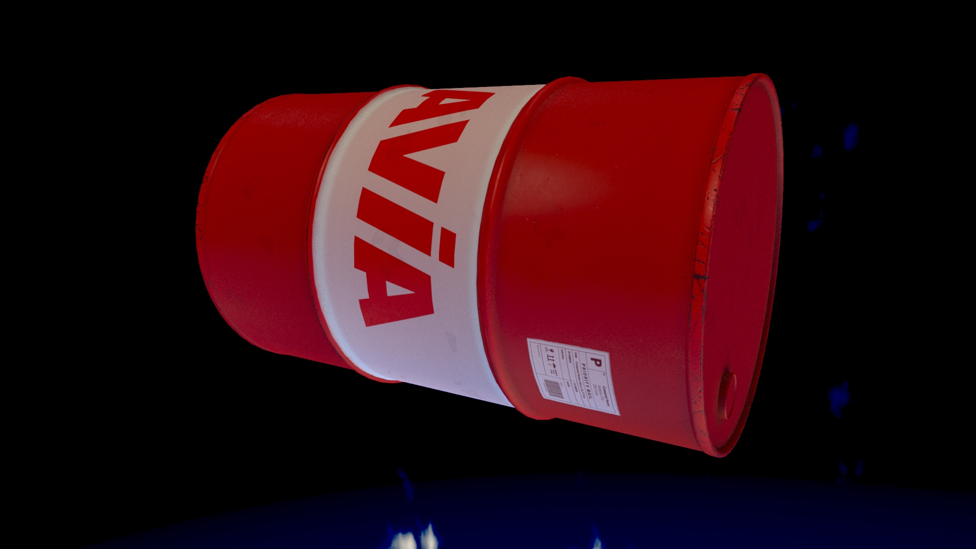 Barrel Avia Oil 3D - TurboSquid 1490375