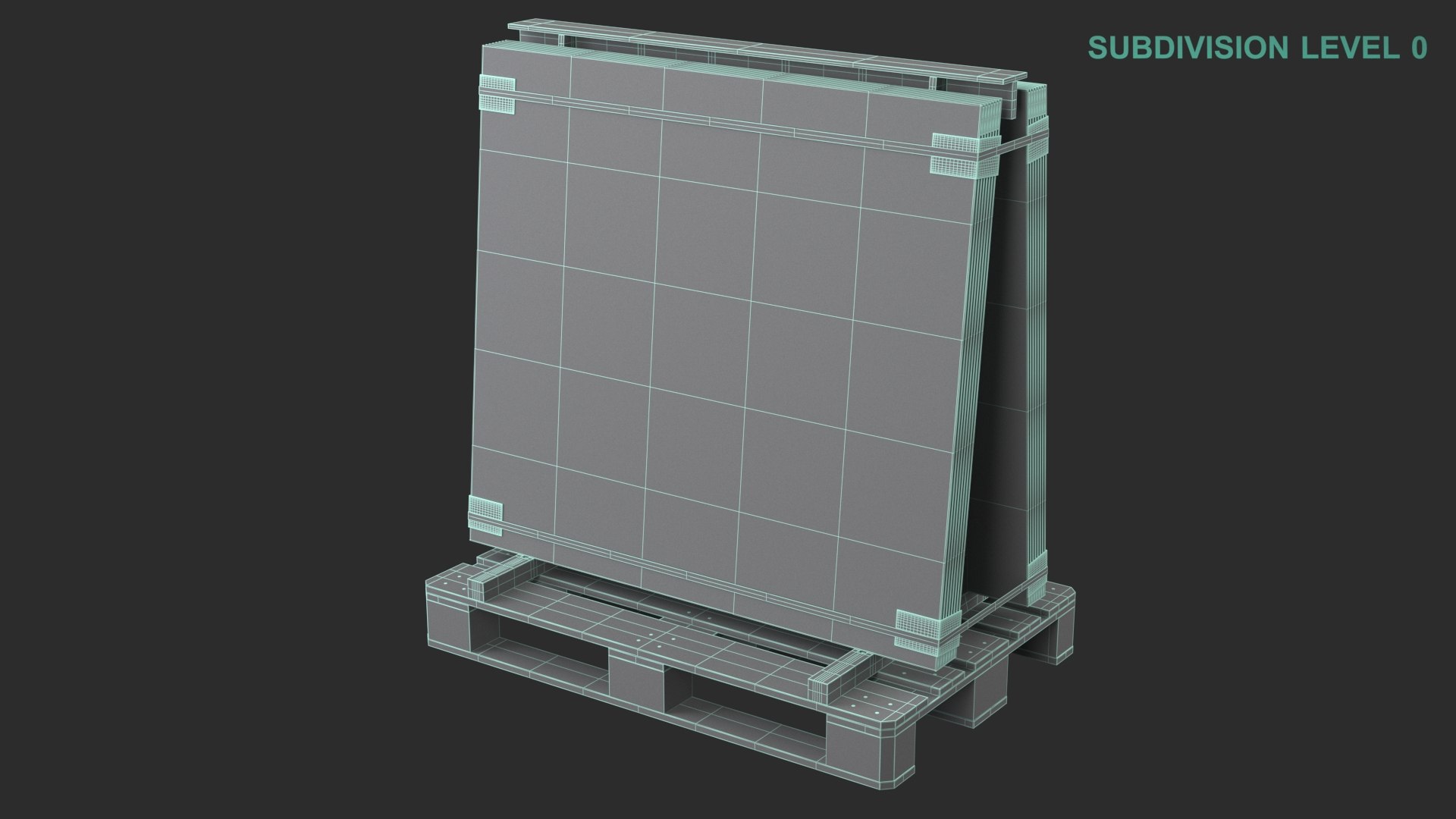 Single A-Frame Pallet Model - TurboSquid 2040232