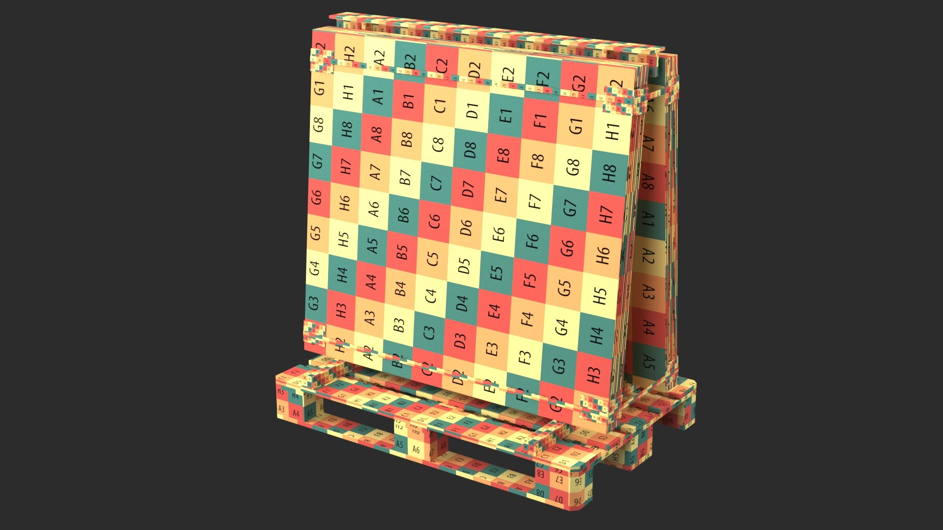 Single A-Frame Pallet Model - TurboSquid 2040232