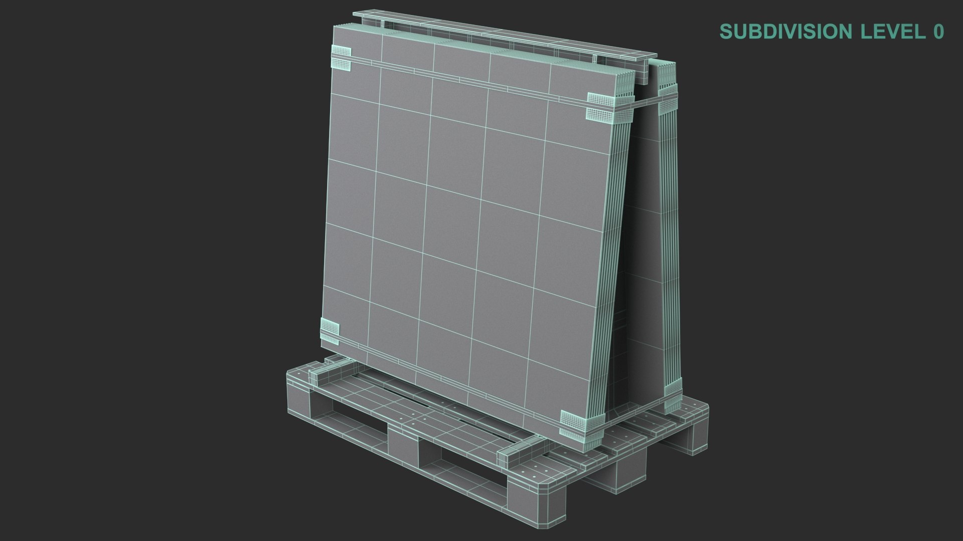 Single A-Frame Pallet Model - TurboSquid 2040232