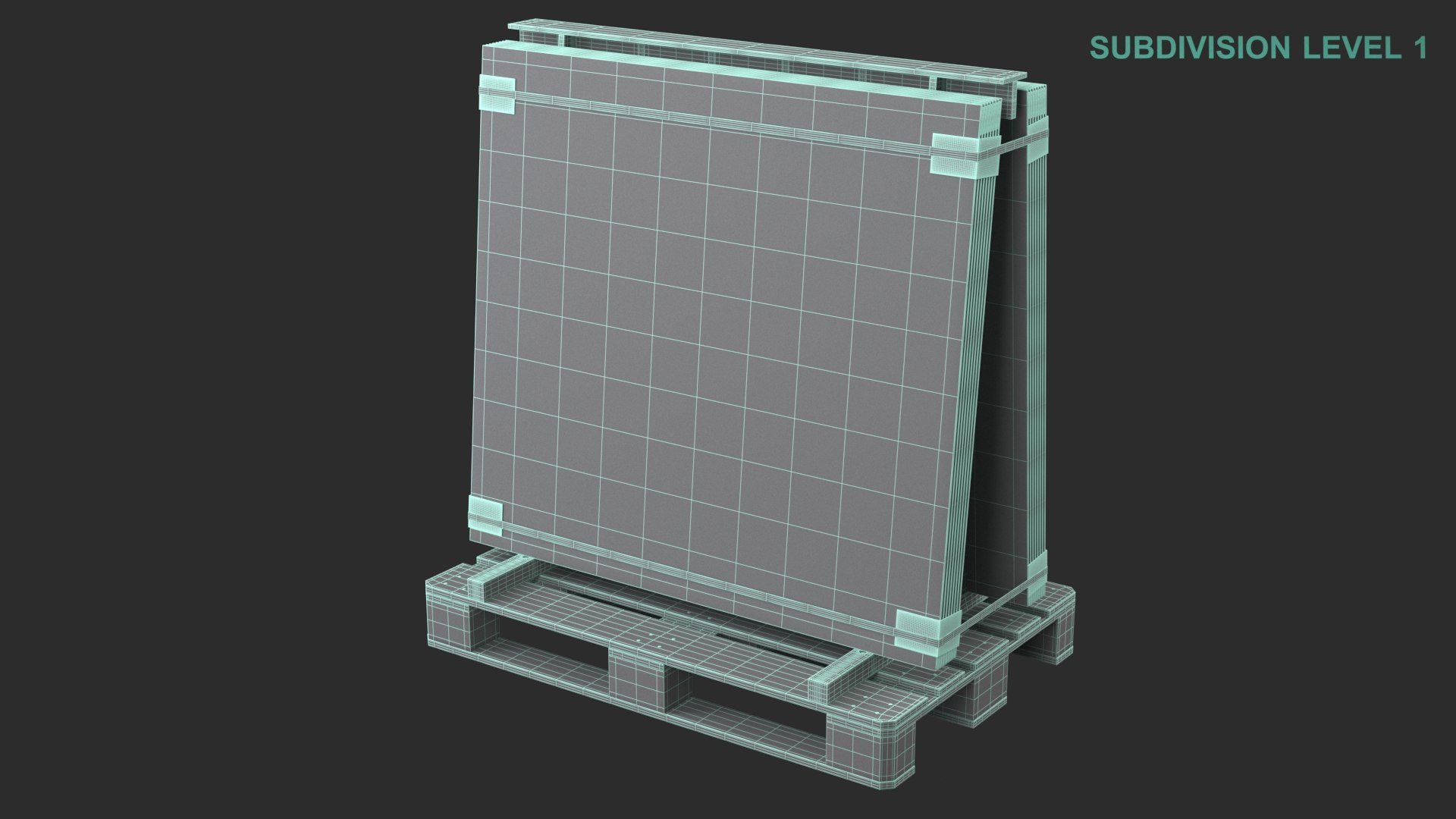 Single A-Frame Pallet Model - TurboSquid 2040232