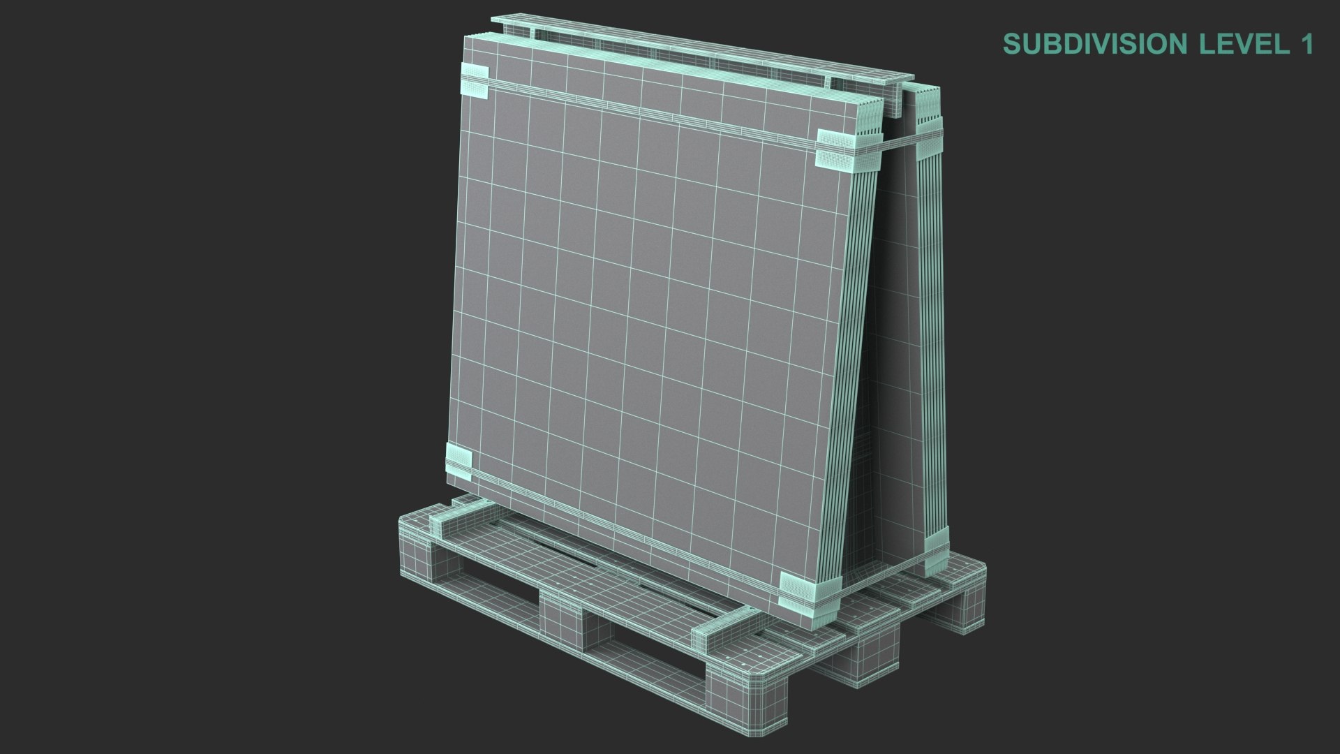 Single A-Frame Pallet Model - TurboSquid 2040232