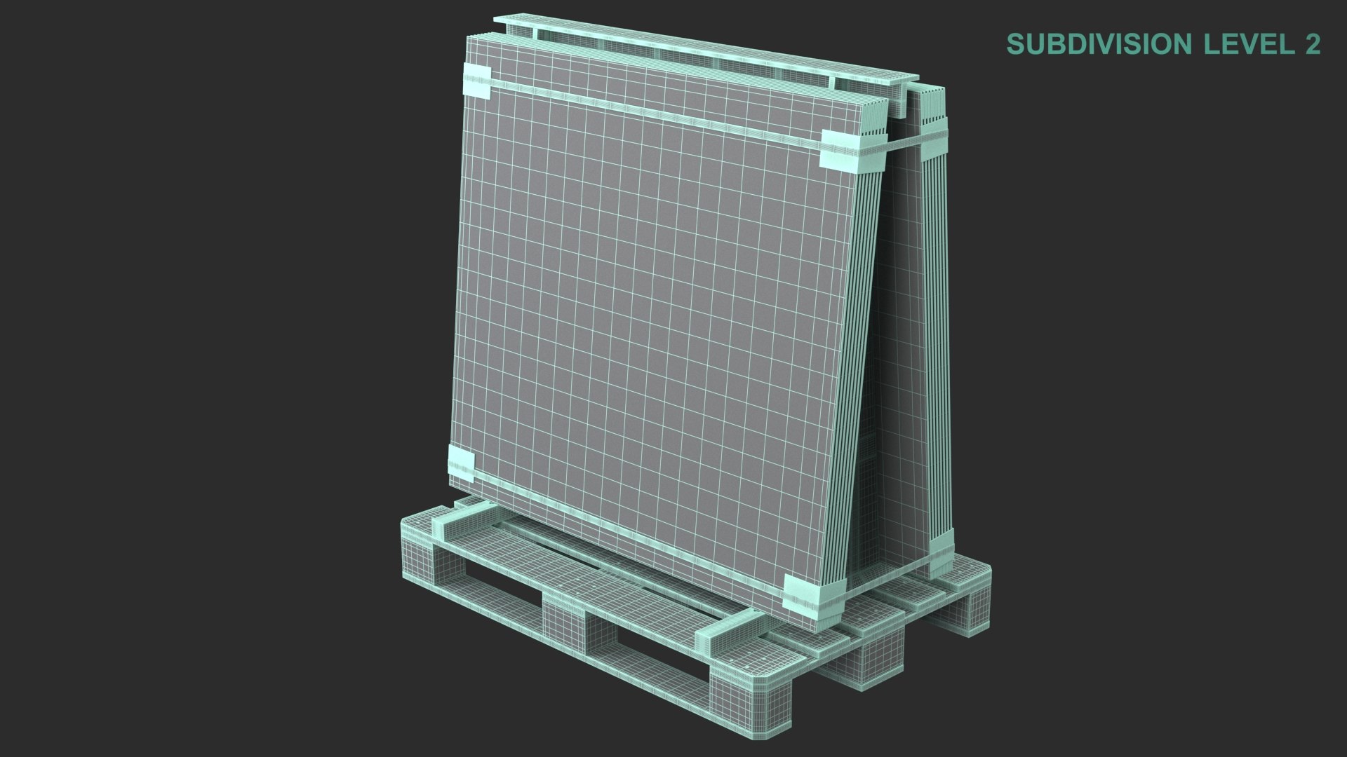 Single A-Frame Pallet Model - TurboSquid 2040232