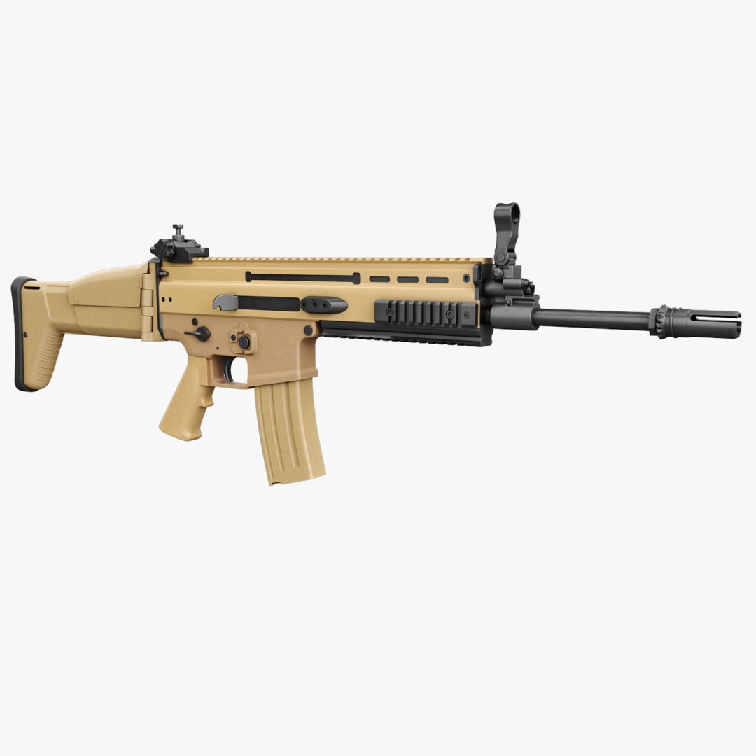 Scar Rifle 3D Model - TurboSquid 1172972