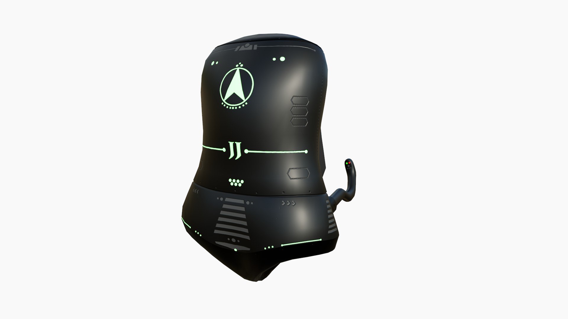3D модель Jetpack J02 Black Green - SciFi Character Design - TurboSquid ...