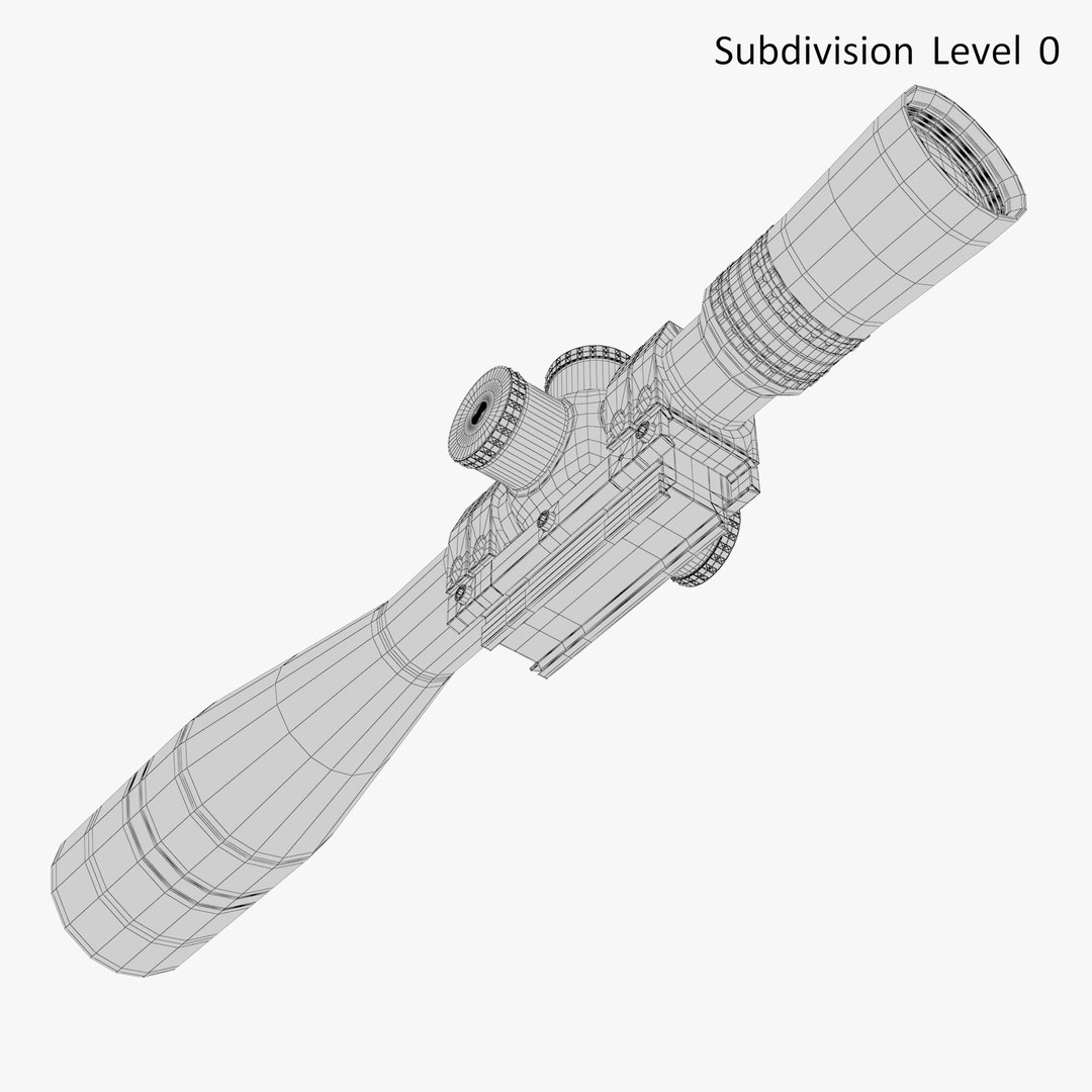 L96a1 Optical Sight 01 3D Model - TurboSquid 1338418