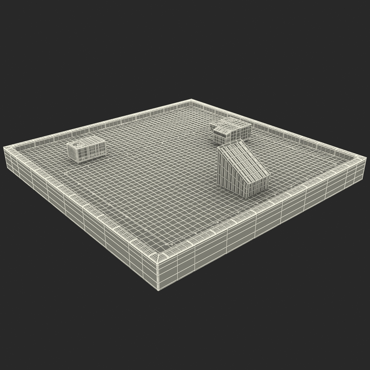 3d rooftop roof model