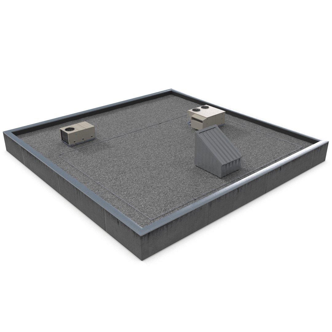 3d rooftop roof model