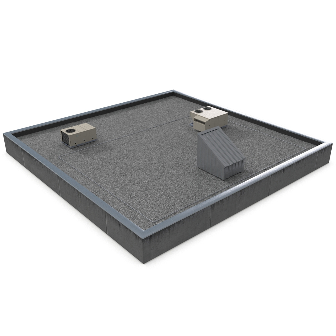 3d rooftop roof model