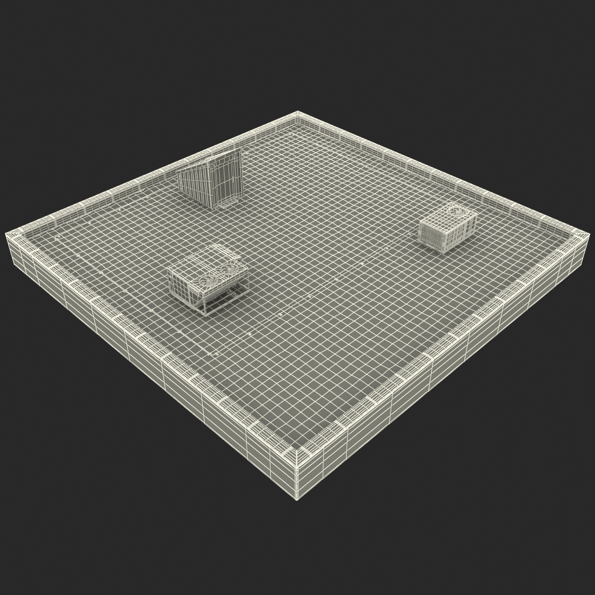 3d rooftop roof model
