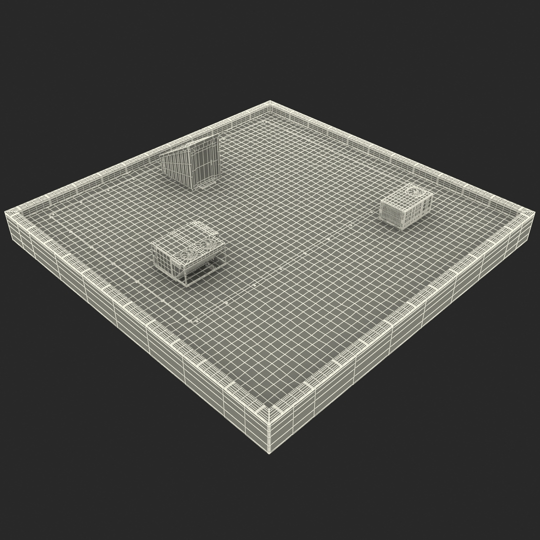 3d rooftop roof model