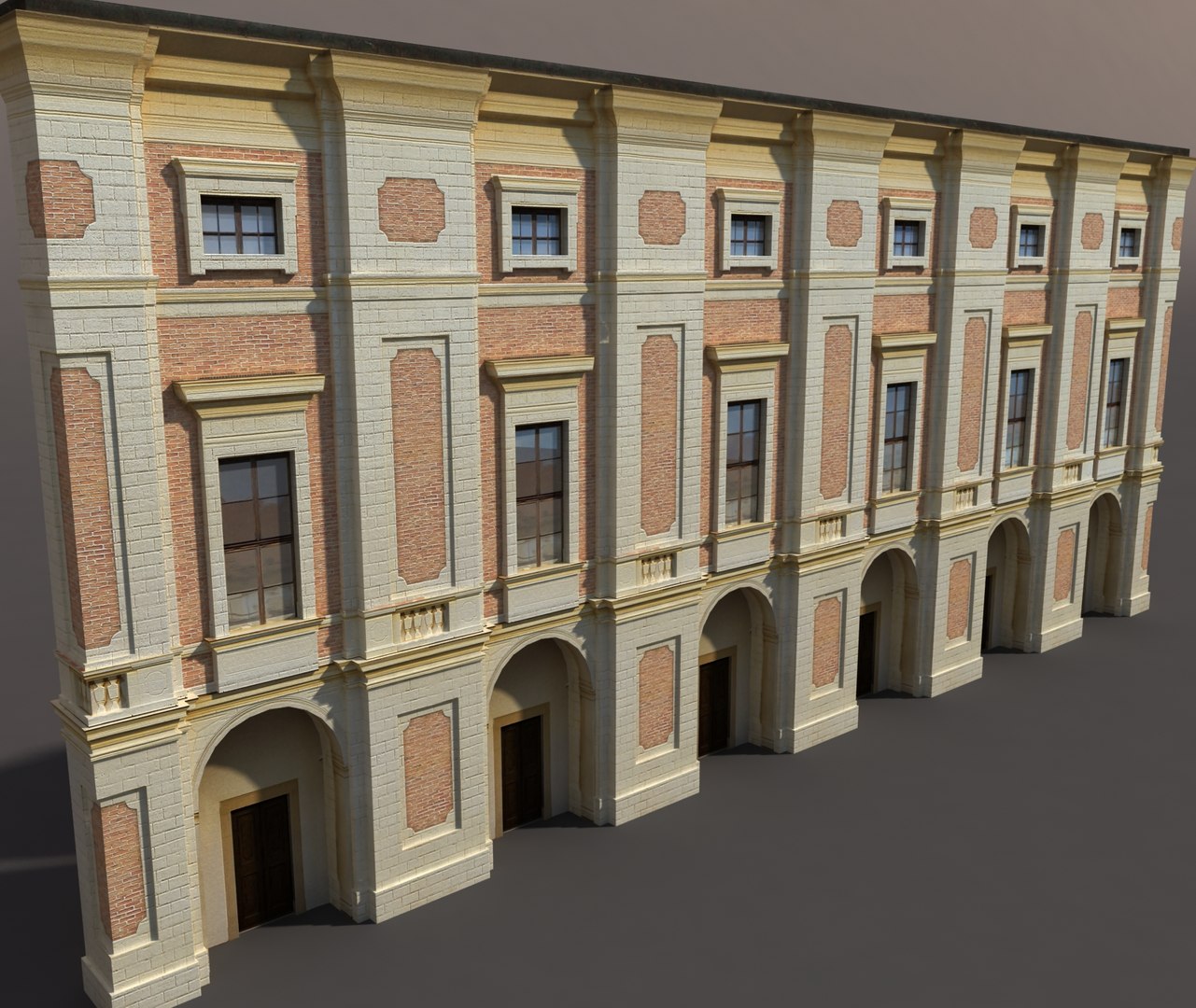 3d model building exterior modelled