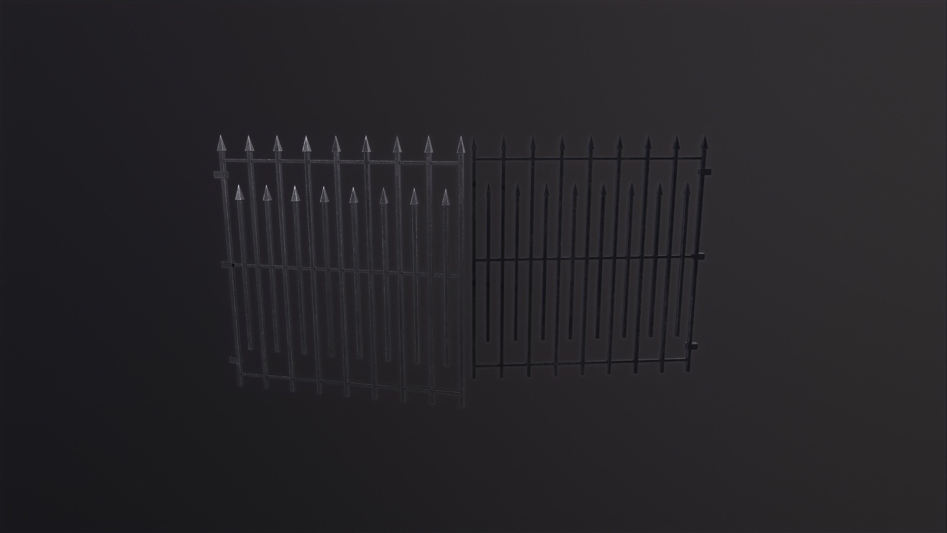 3D Silver Gate - TurboSquid 2146898