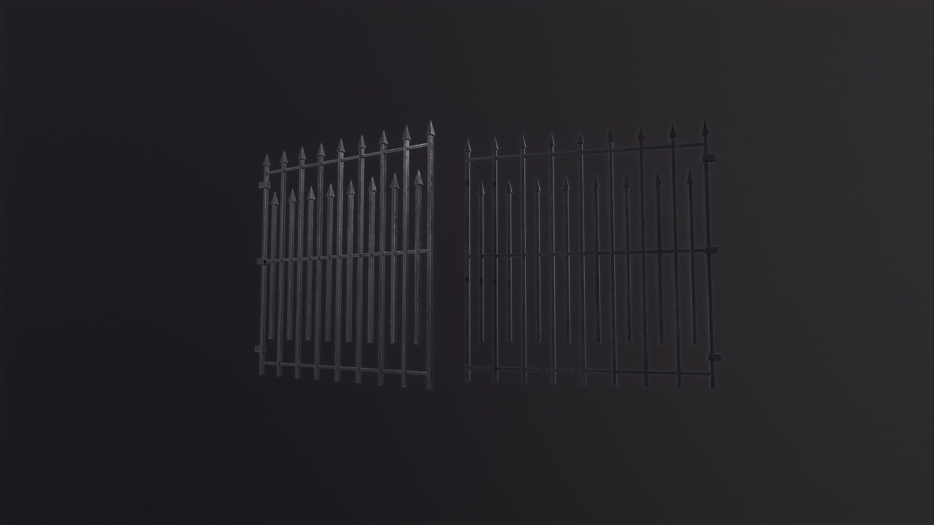 3D Silver Gate - TurboSquid 2146898