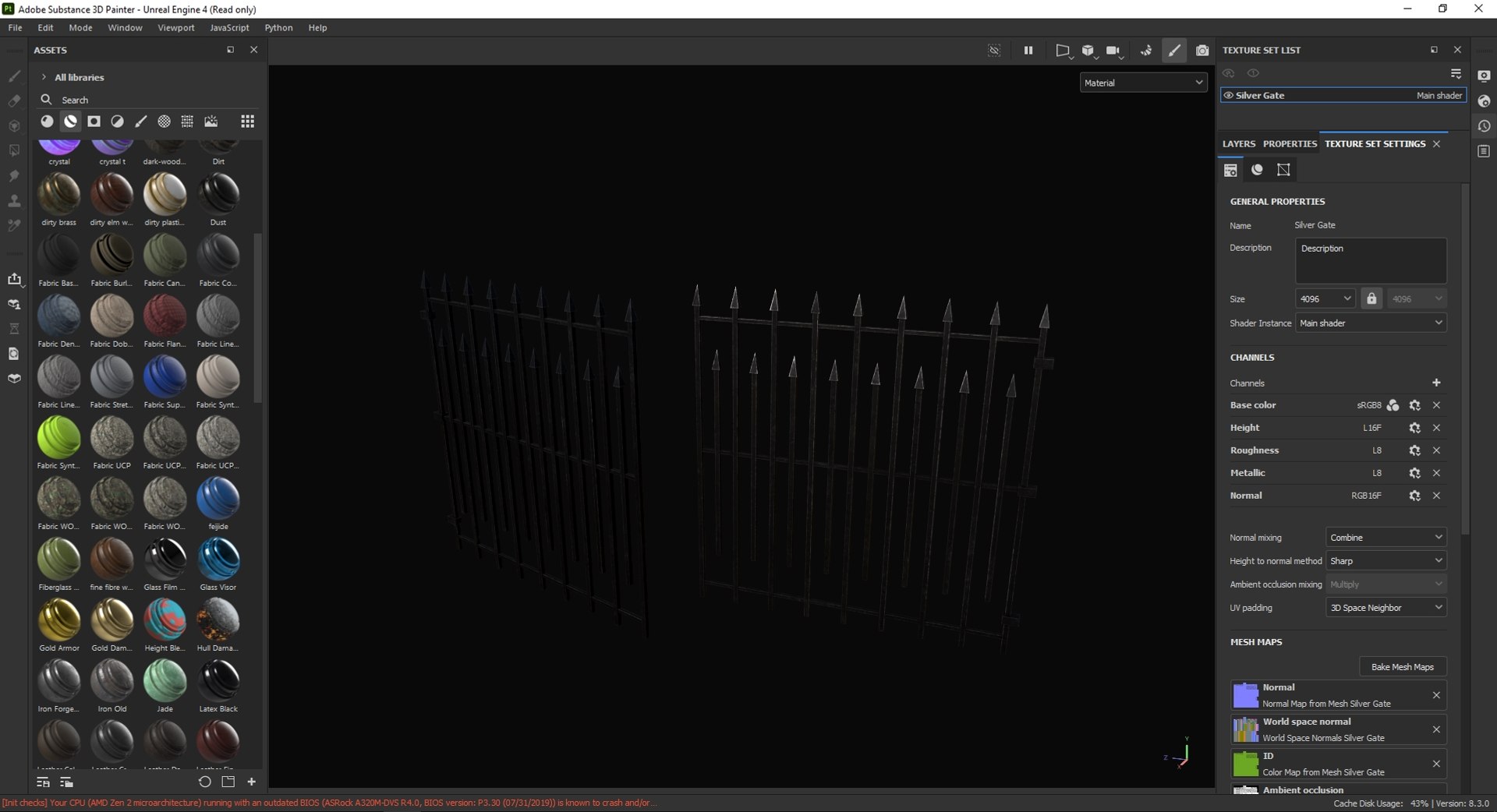 3D Silver Gate - TurboSquid 2146898