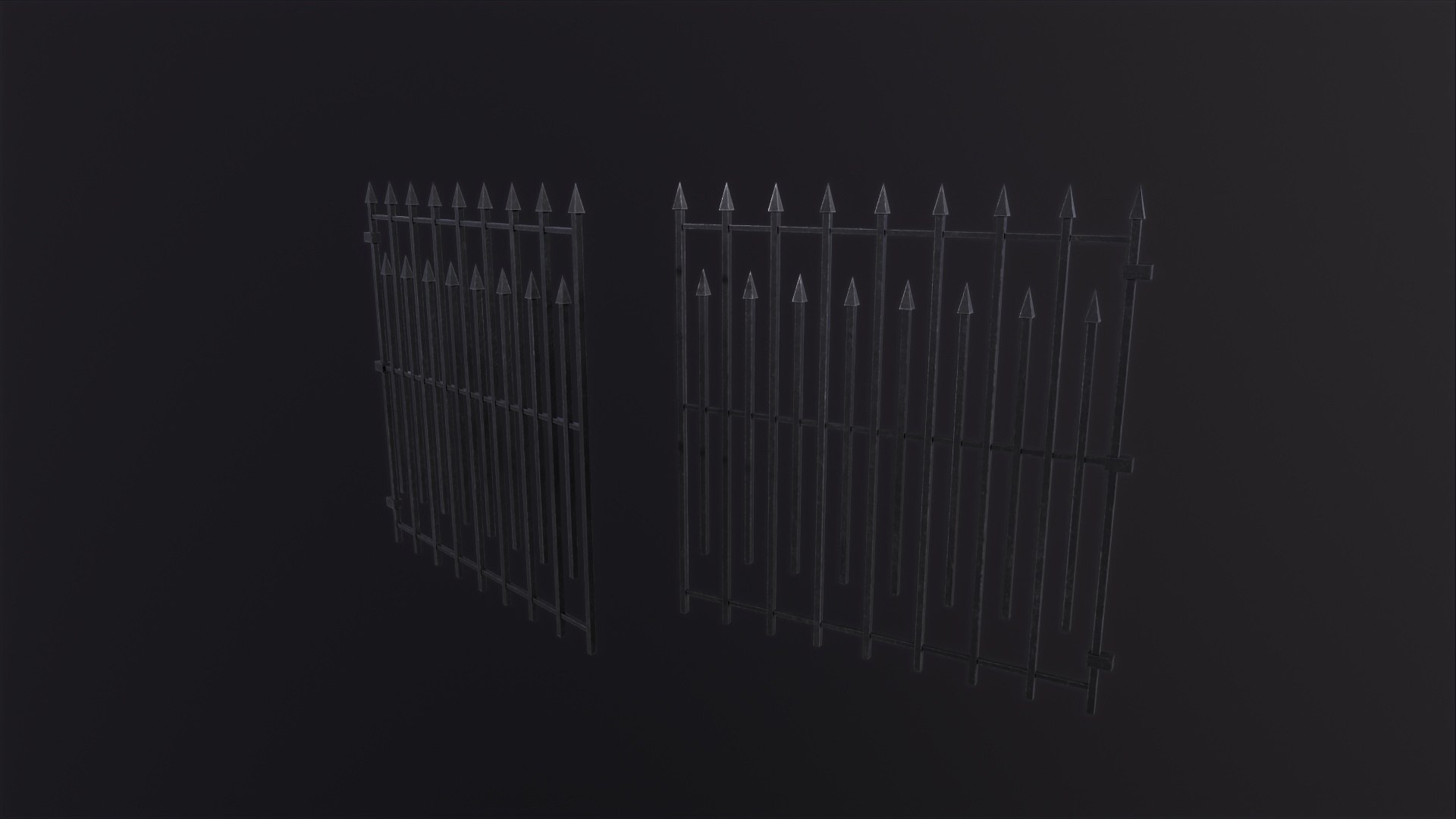 3D Silver Gate - TurboSquid 2146898