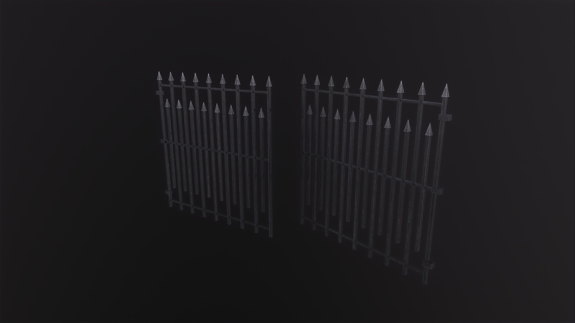 3D Silver Gate - TurboSquid 2146898