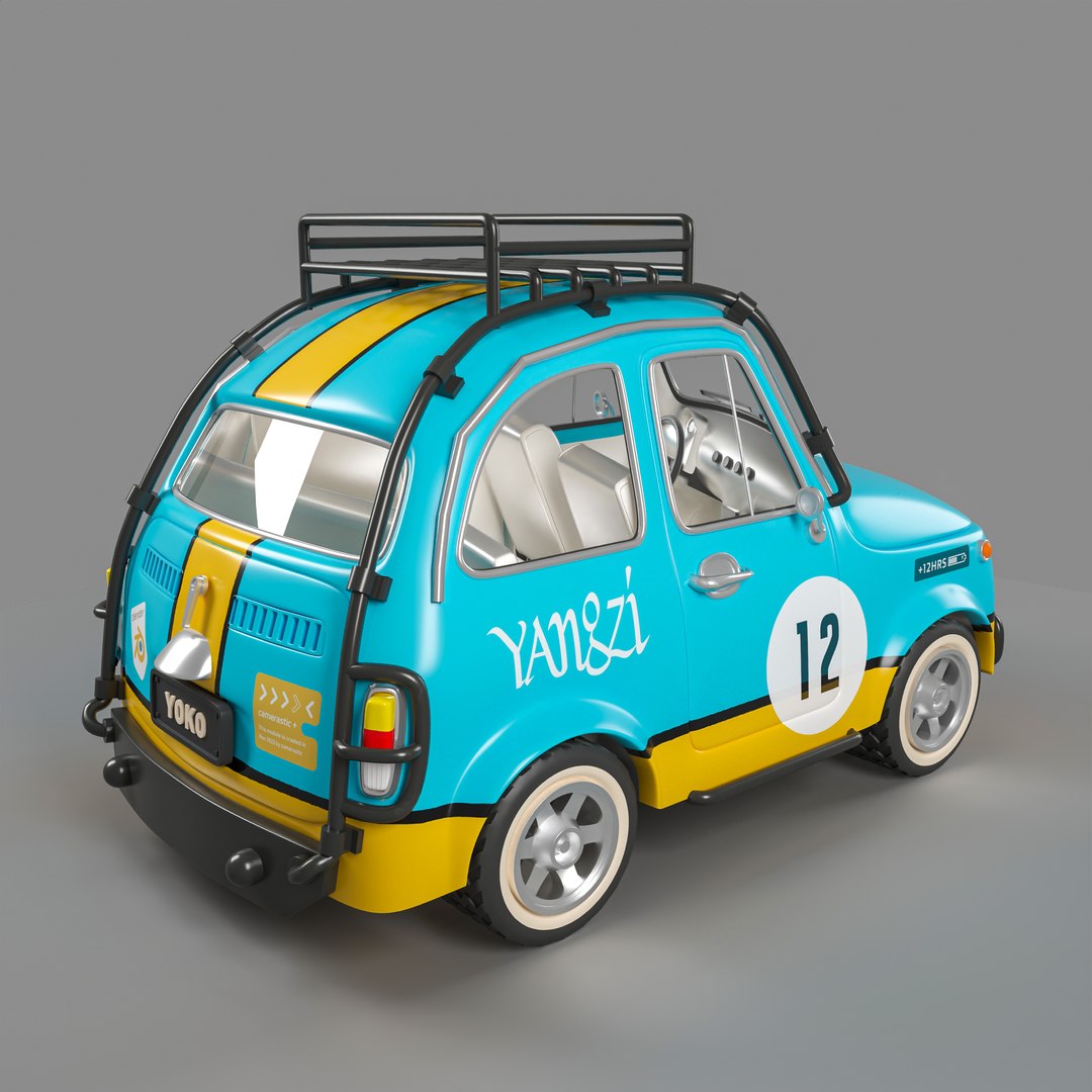 3D Cartoon-version FAIT 500 - TurboSquid 2212144