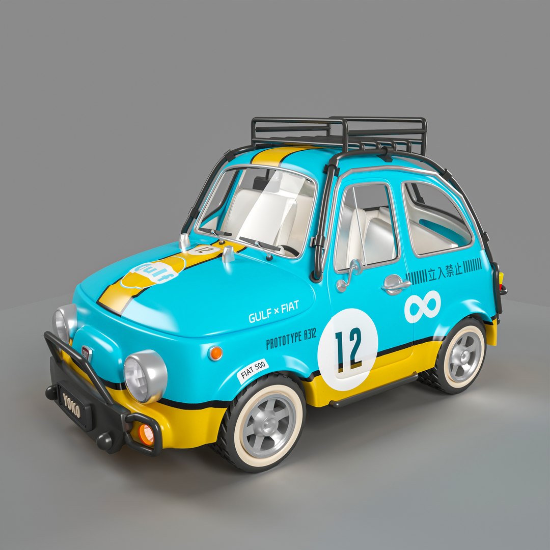 3D Cartoon-version FAIT 500 - TurboSquid 2212144