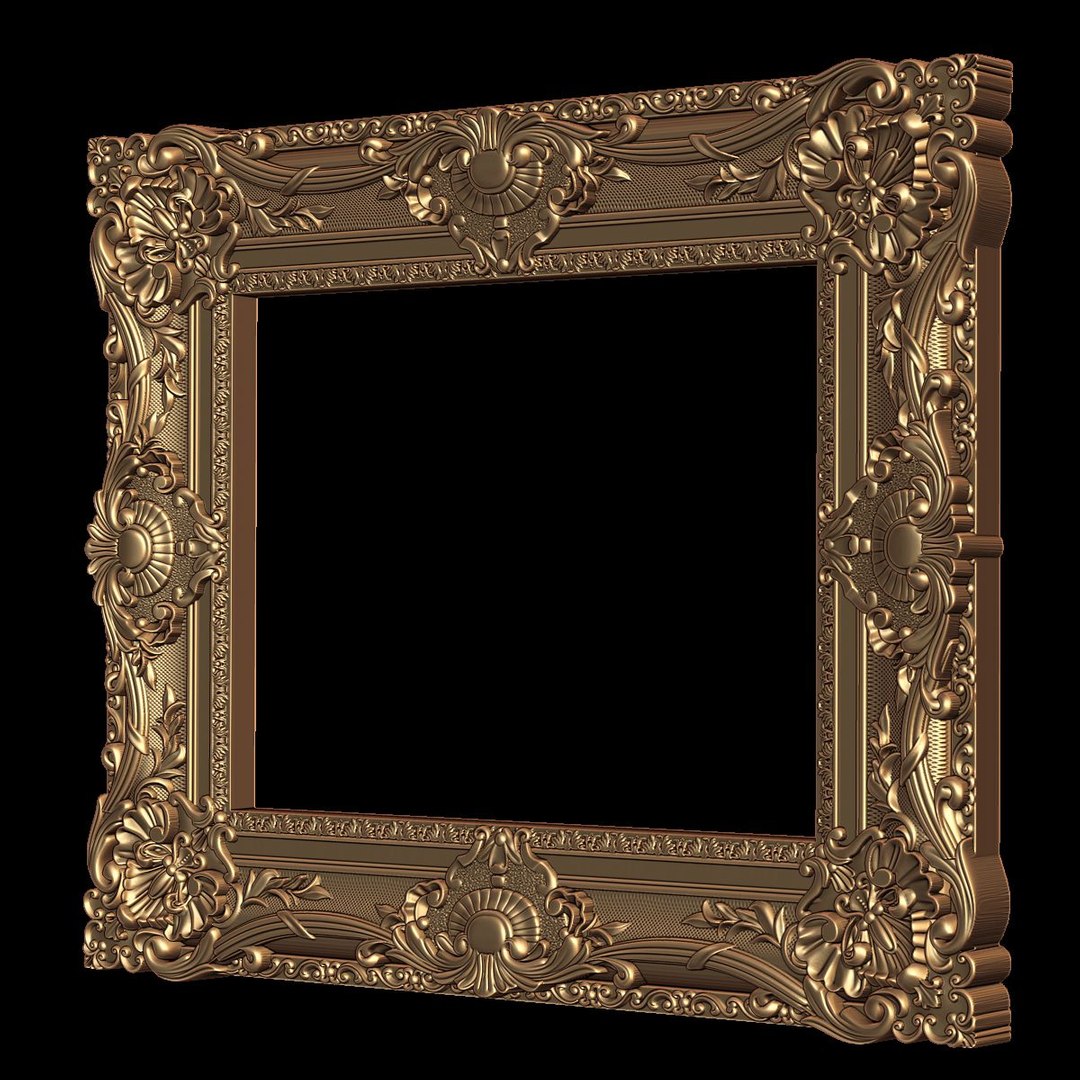 3d Model Mirror Frame Stl Cnc