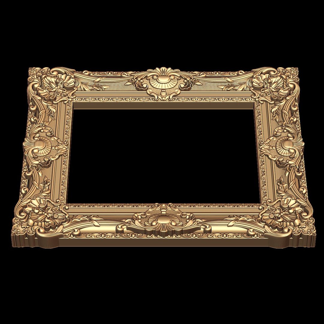 3d Model Mirror Frame Stl Cnc