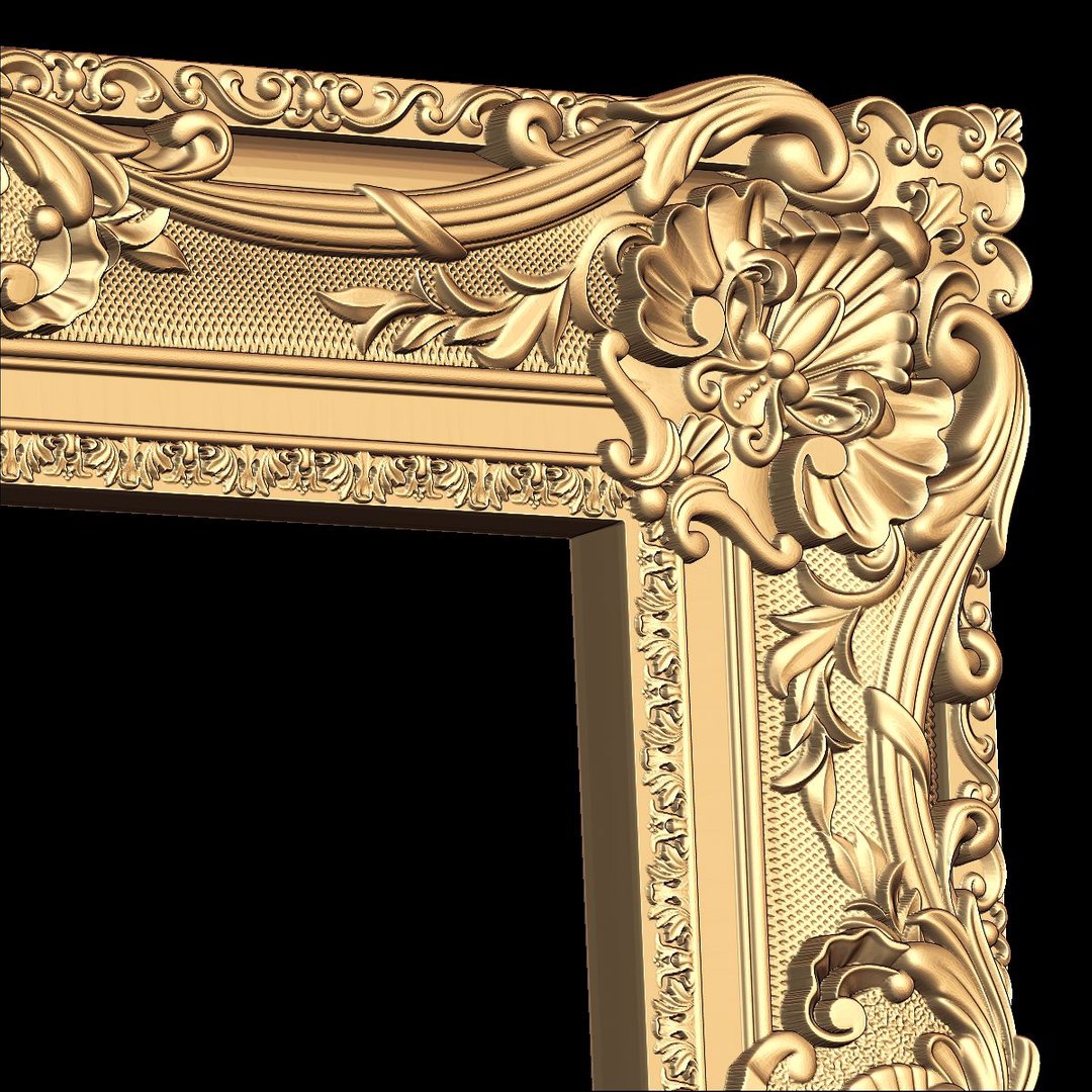 3d Model Mirror Frame Stl Cnc